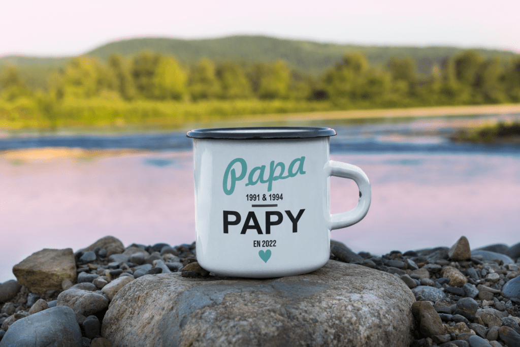 Mug vintage demande papa / papy - C-Mamarc.fr